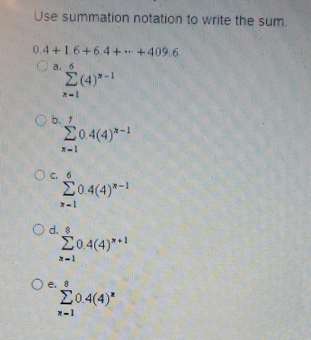Solved Use summation notation to write the sum | Chegg.com