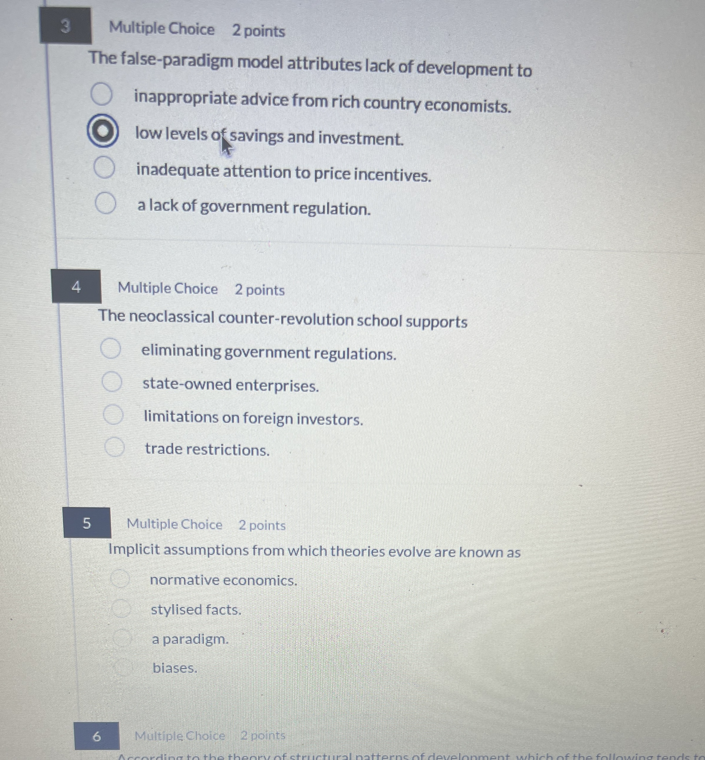 Solved 3Multiple Choice 2 ﻿pointsThe false-paradigm model | Chegg.com