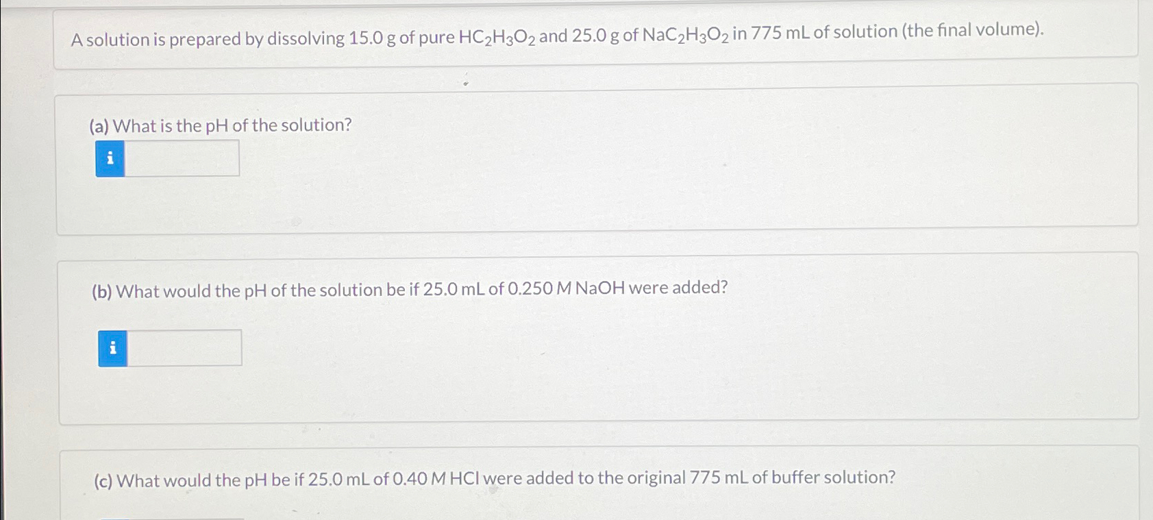 Solved A solution is prepared by dissolving 15.0g ﻿of pure | Chegg.com