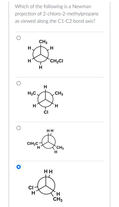 Solved Which of the following is a Newman projection of | Chegg.com