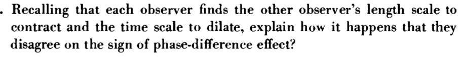 Solved Recalling that each observer finds the other | Chegg.com