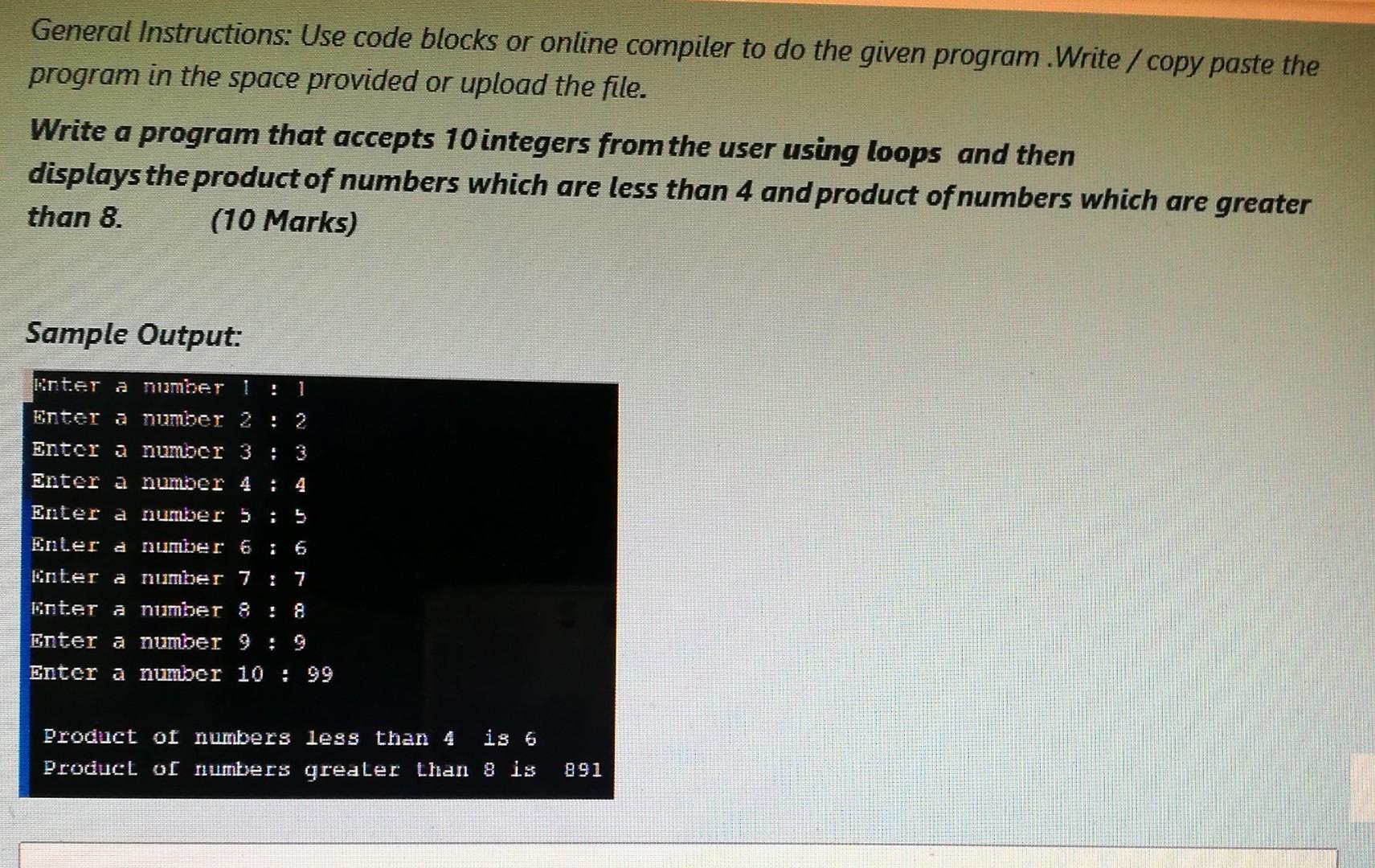 Solved General Instructions: Use code blocks or online | Chegg.com