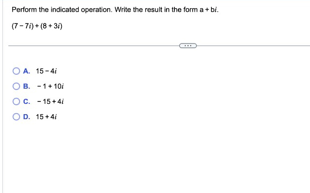 Solved Perform the indicated operation. Write the result in | Chegg.com