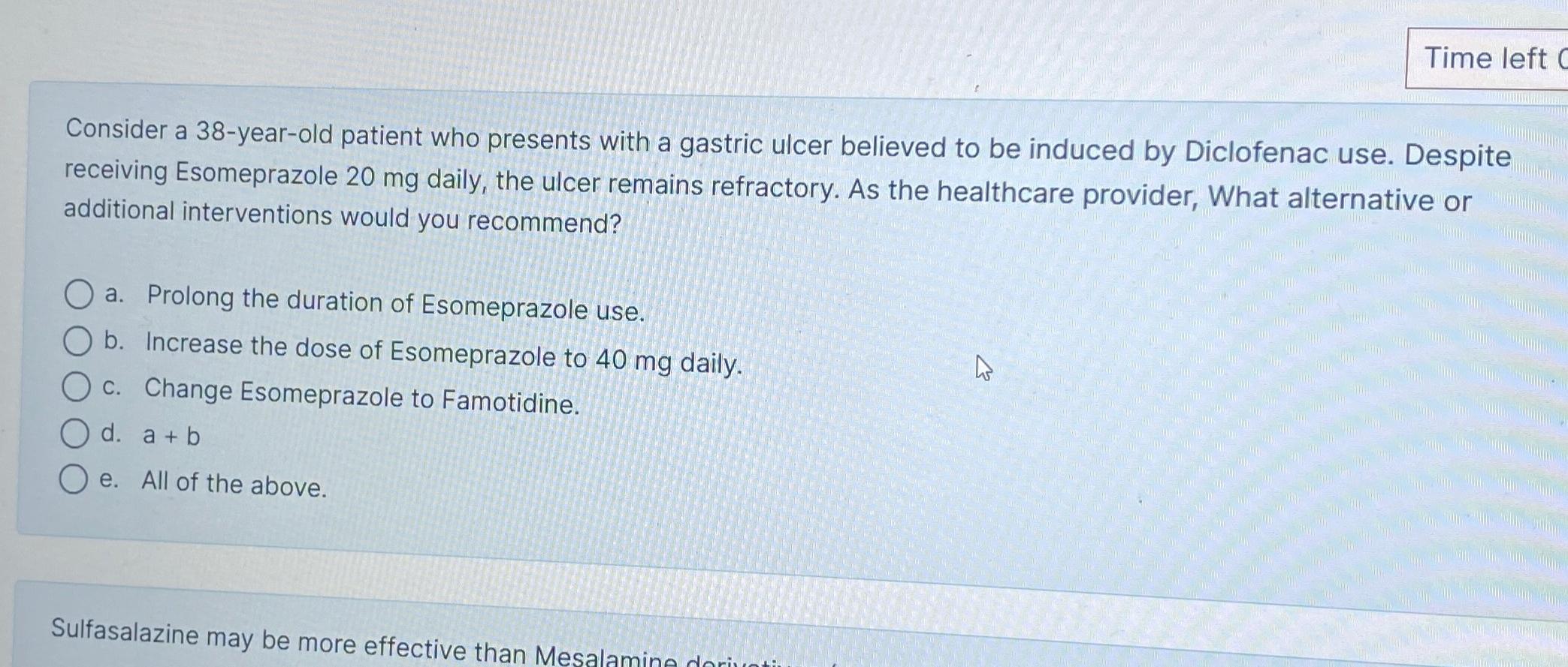 Solved Consider a 38-year-old patient who presents with a | Chegg.com