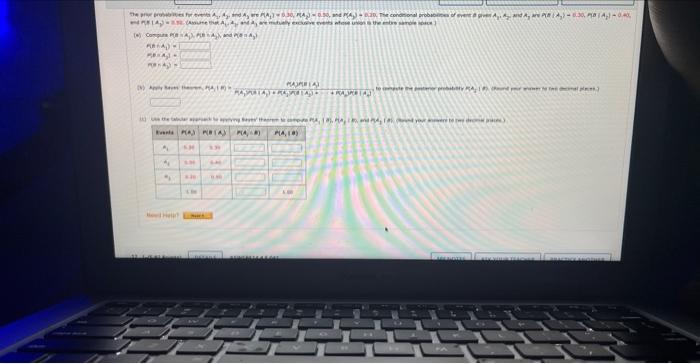 Solved f(x+Δ1)=and P(8∣A3)=0.50, (Assume that A1,A2 and A3 | Chegg.com