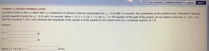 Solved FULL SCREEN PRINTER VERSION BACK NEXT Chapter 2, | Chegg.com