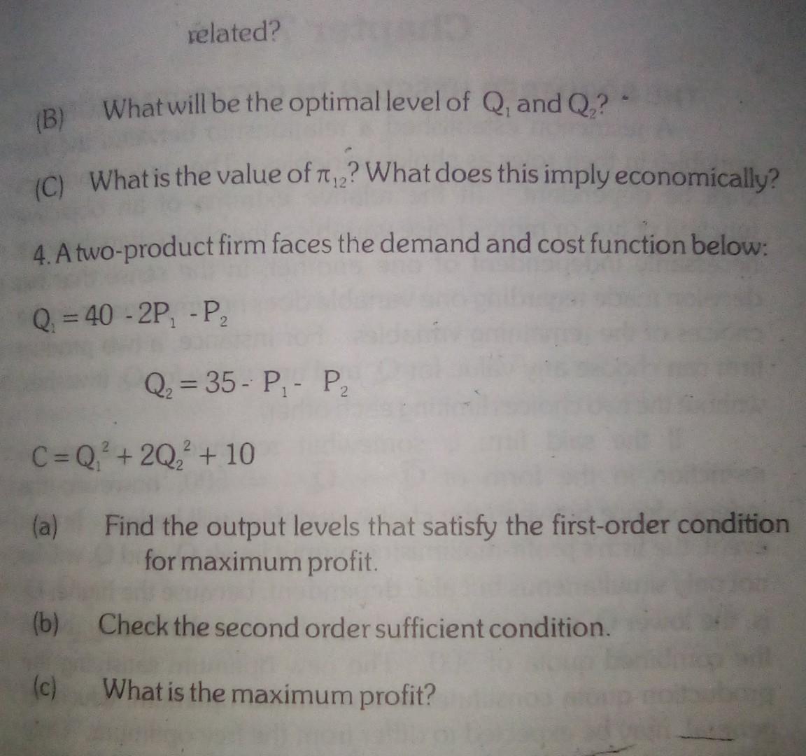 Solved 3. The revenue function of a perfectly competitive | Chegg.com