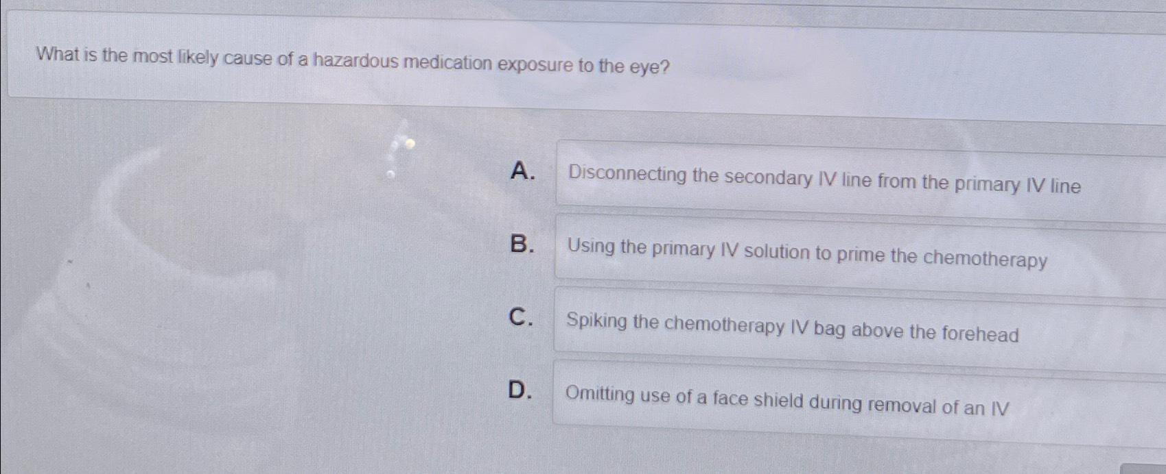 Solved What is the most likely cause of a hazardous | Chegg.com