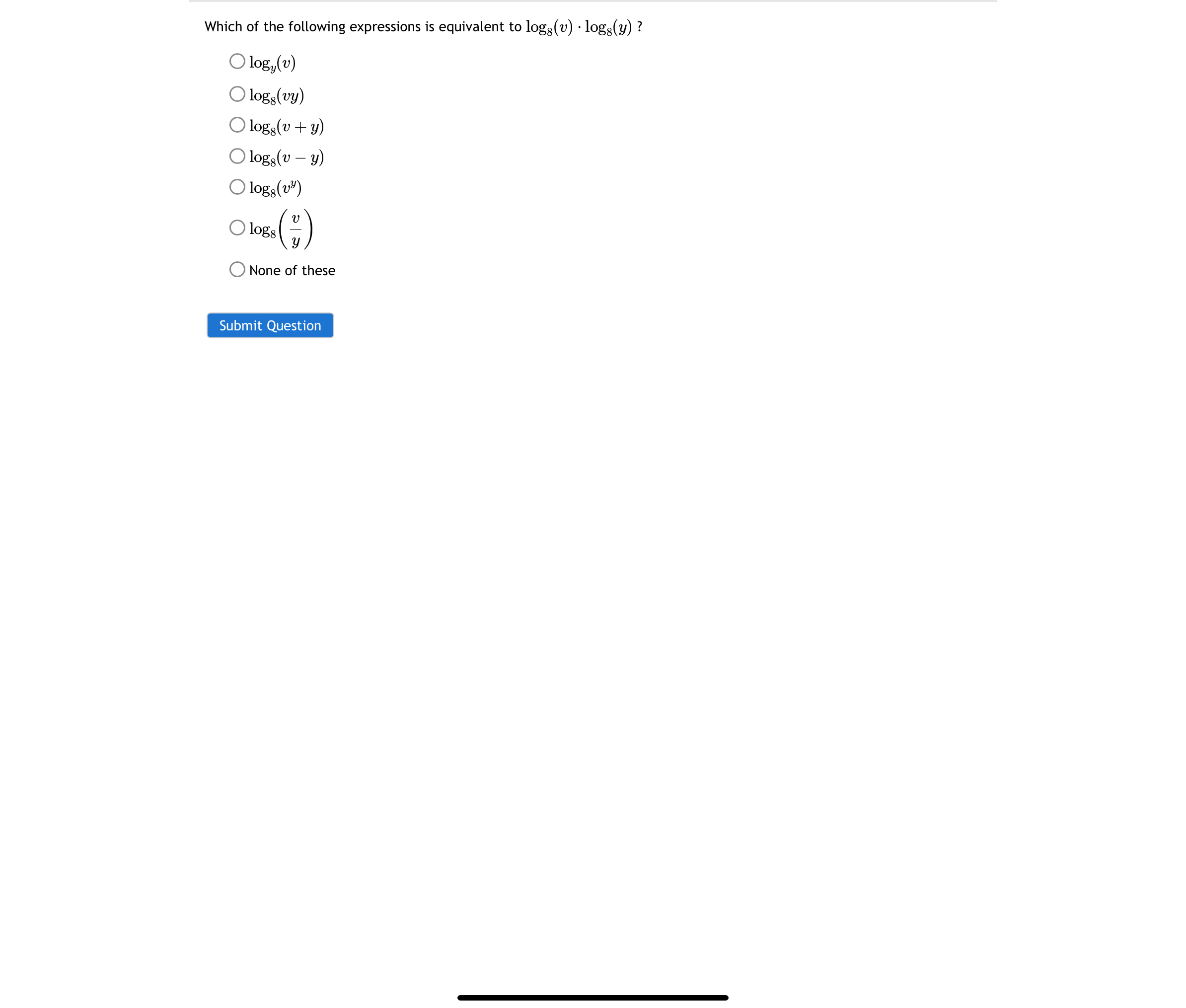 Solved Which of the following expressions is equivalent to | Chegg.com
