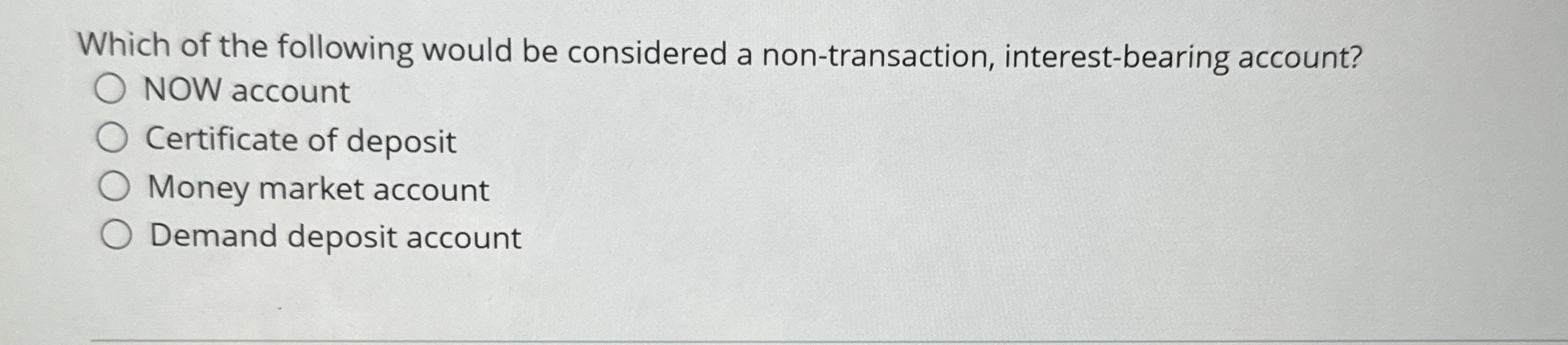 Solved Which of the following would be considered a | Chegg.com