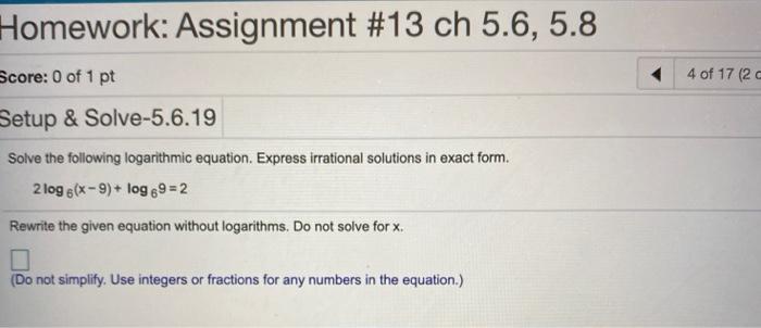 Solved Homework Assignment 13 Ch 5 6 5 8 Score 0 Of 1 Pt