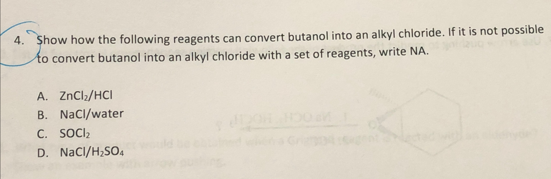Solved Show how the following reagents can convert butanol | Chegg.com