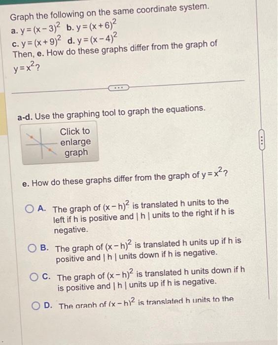 Solved Graph the following on the same coordinate system. a. | Chegg.com