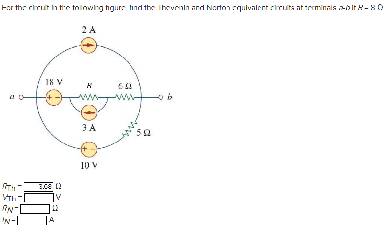 Solved For the circuit in ﻿the following figure, find the | Chegg.com