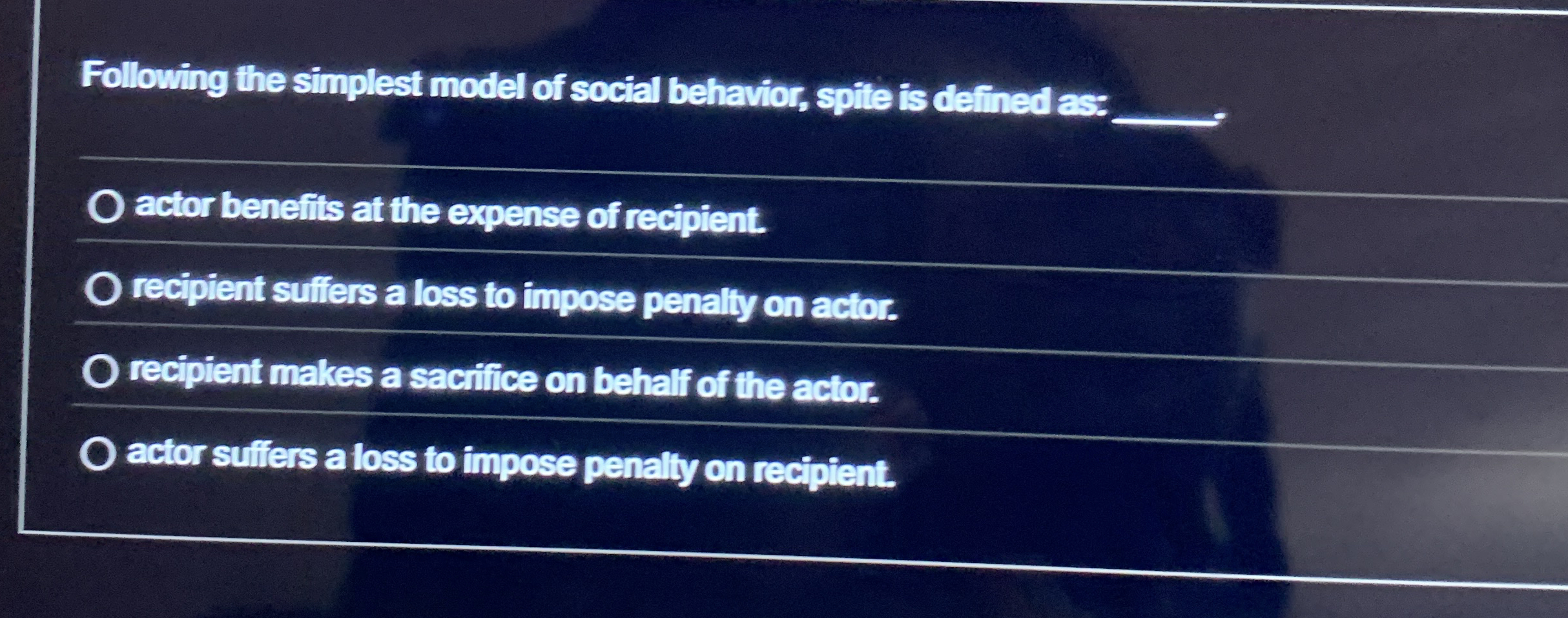 Solved Following the simplest model of social behavior, | Chegg.com
