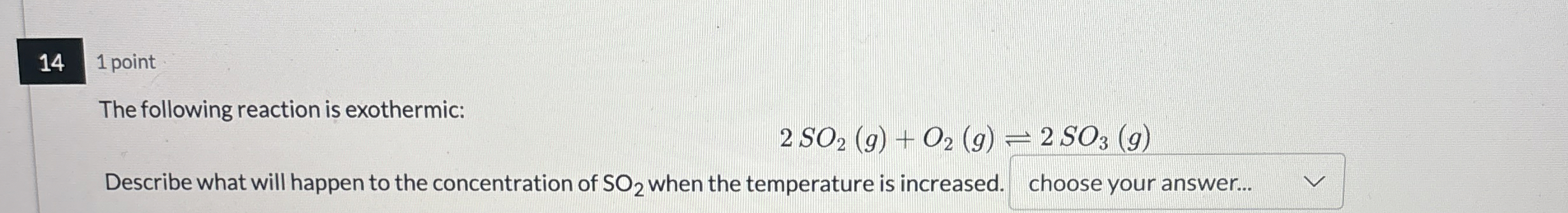 Solved The following reaction is | Chegg.com