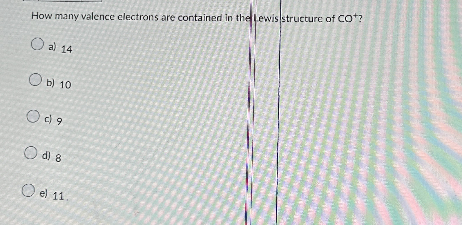 Solved How many valence electrons are contained in the Lewis | Chegg.com