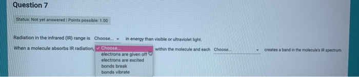 Solved Question 7 Status: Not yet answered Points possible: | Chegg.com