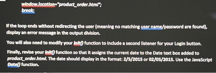 Solved Arrays and Objects Partl: Create a web page | Chegg.com
