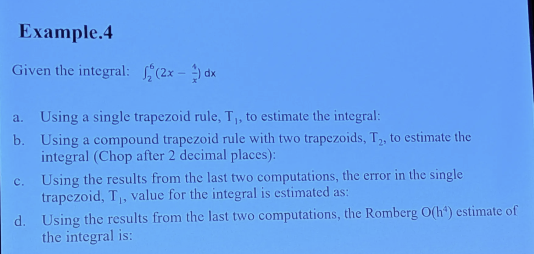 Given the integral: ∫02xe2xdxa. ﻿Applying Gauss | Chegg.com