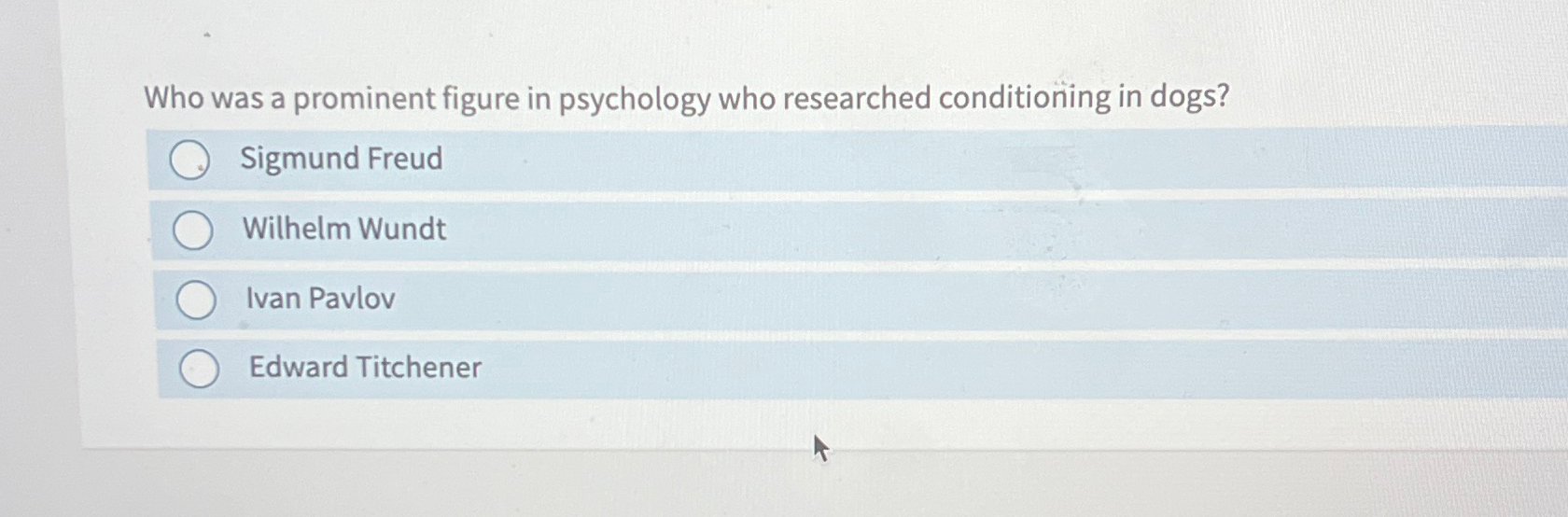 Solved Who was a prominent figure in psychology who | Chegg.com