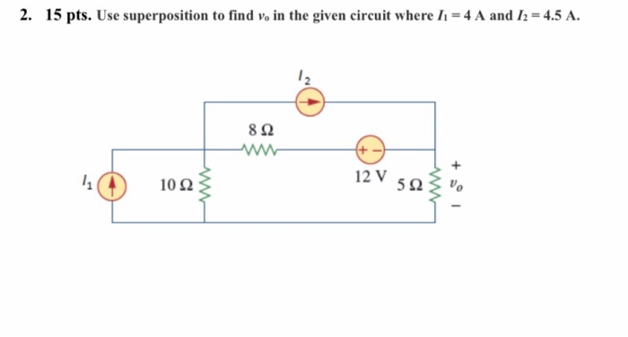 Solved 2. 15 pts. Use superposition to find y, in the given | Chegg.com Solved 2. 15 pts. Use superposition to find y, in the given | Chegg.com