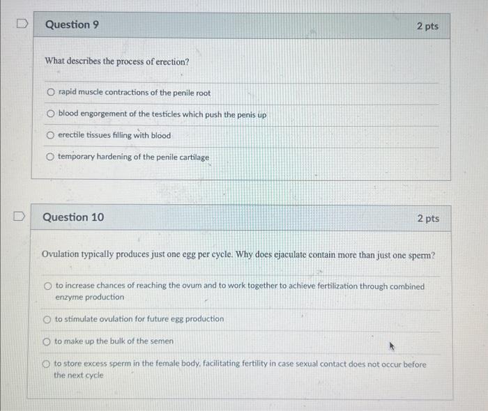 Solved What describes the process of erection? rapid muscle | Chegg.com