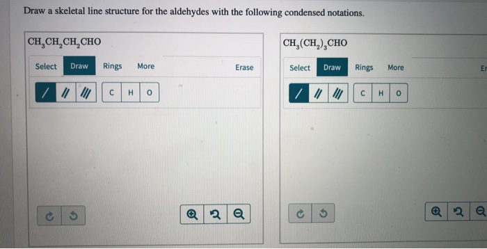 Solved Draw a skeletal line structure for the aldehydes with | Chegg.com