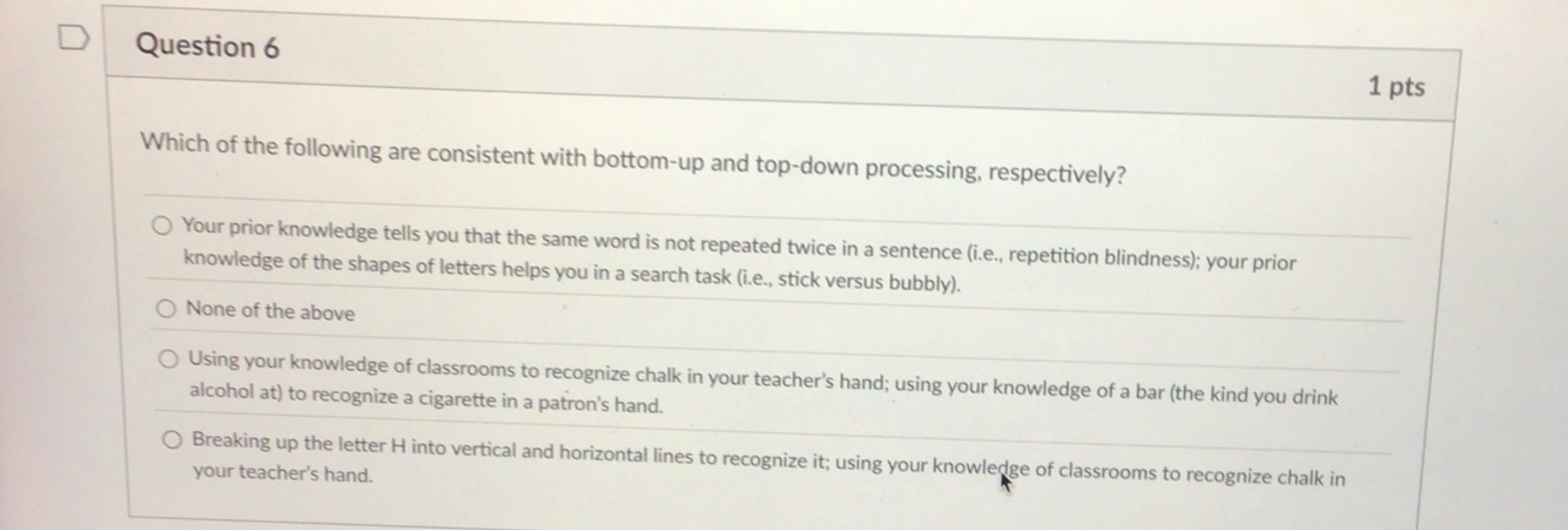Solved Question 61 ﻿ptsWhich of the following are consistent | Chegg.com