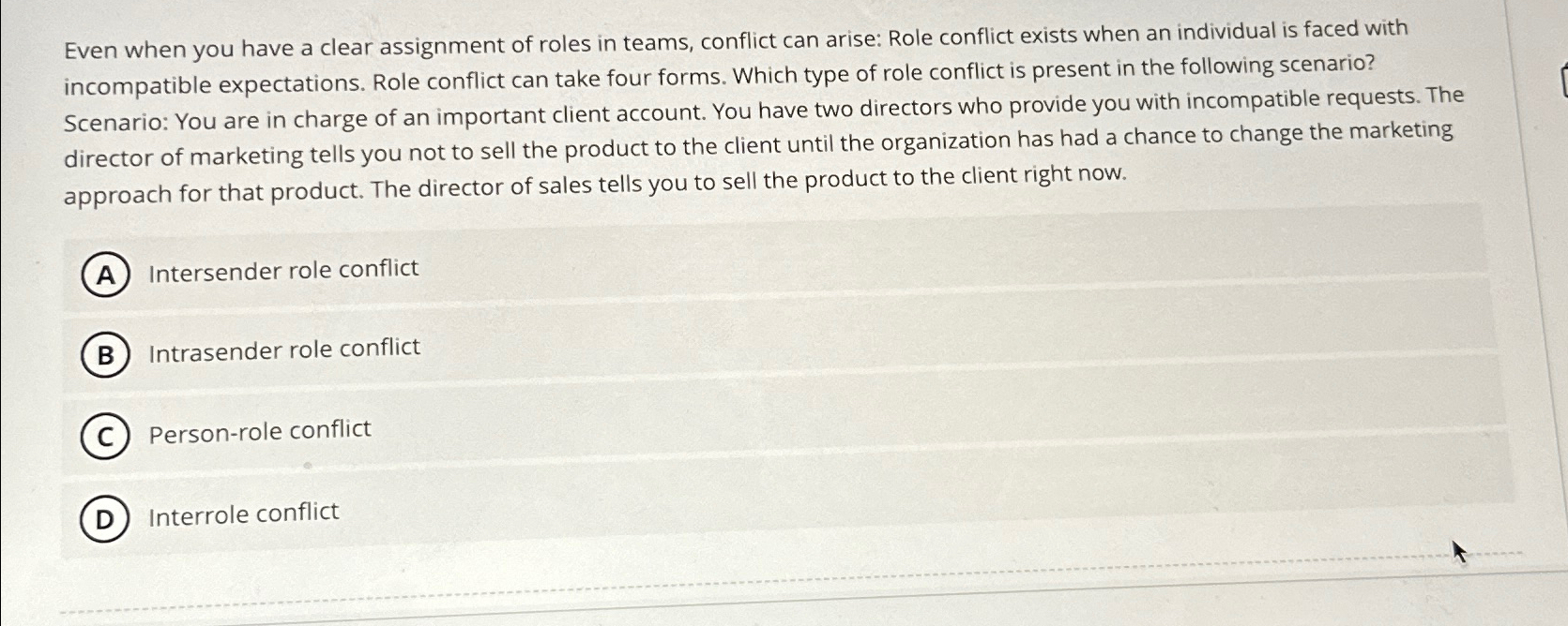 Solved Even when you have a clear assignment of roles in | Chegg.com