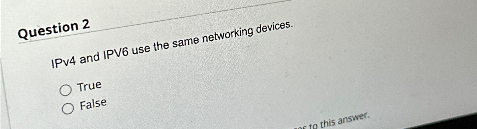Solved Question 2IPV4 ﻿and IPV6 ﻿use the same networking | Chegg.com