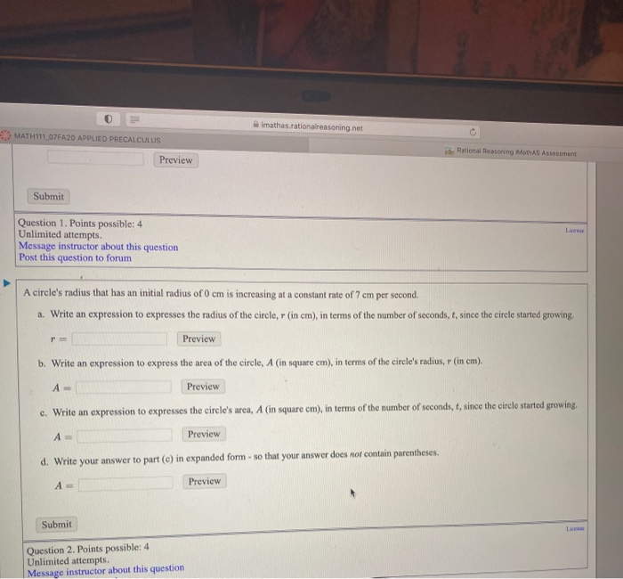 Solved imathas.rationalreasoning.net 3) MATH111_07FA20 | Chegg.com