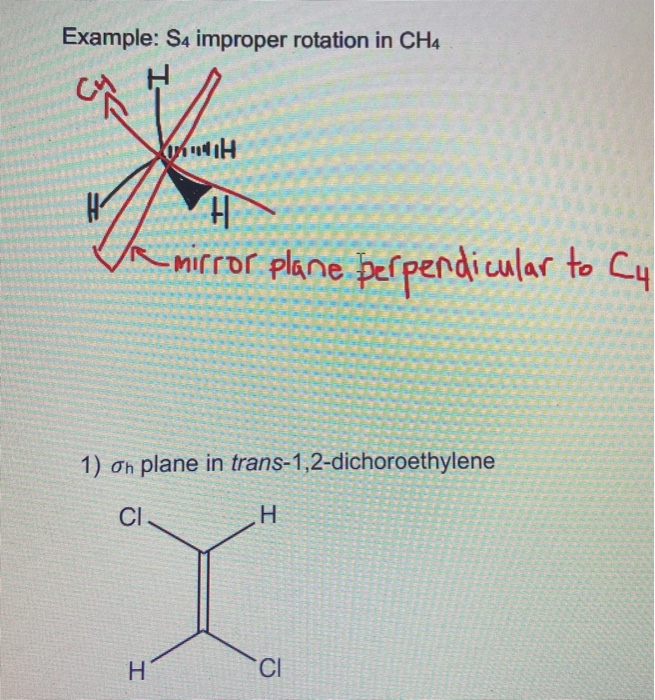 Solved Mairror plane perpendicular to Cu Example: S4 | Chegg.com