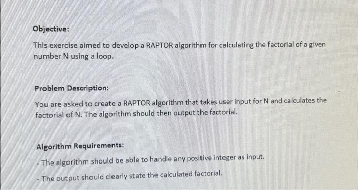 Solved Objective: This exercise aimed to develop a RAPTOR | Chegg.com