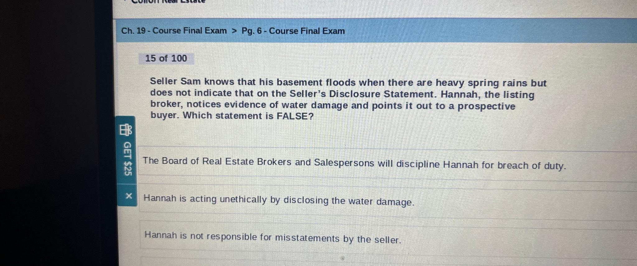 Solved Ch. 19 - ﻿Course Final Exam > ﻿Pg. 6 - ﻿Course Final | Chegg.com