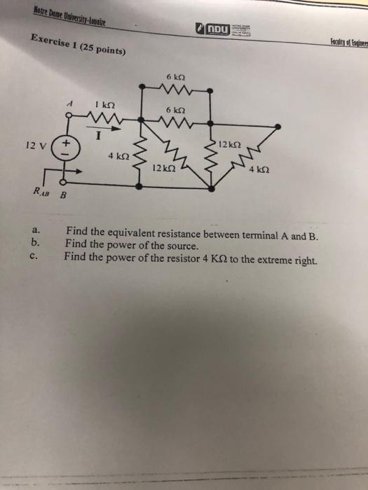 Solved a. Find the equivalent resistance between terminal A | Chegg.com