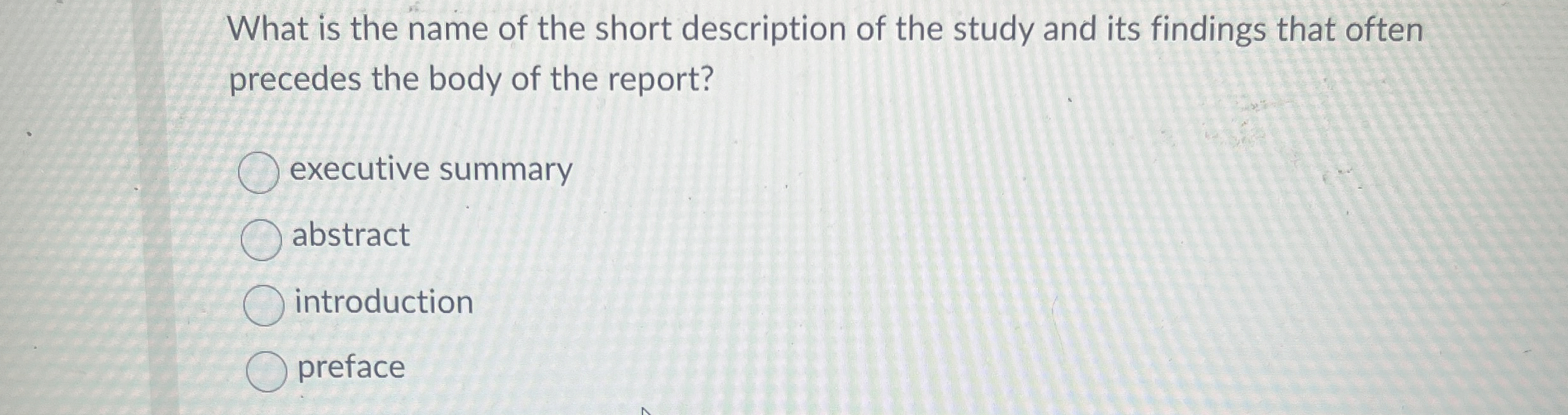 Solved What is the name of the short description of the | Chegg.com