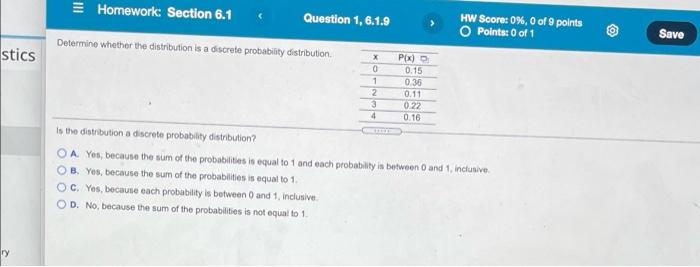 Solved Homework Section 6 1 Question 1 6 1 9 Hw Score 0