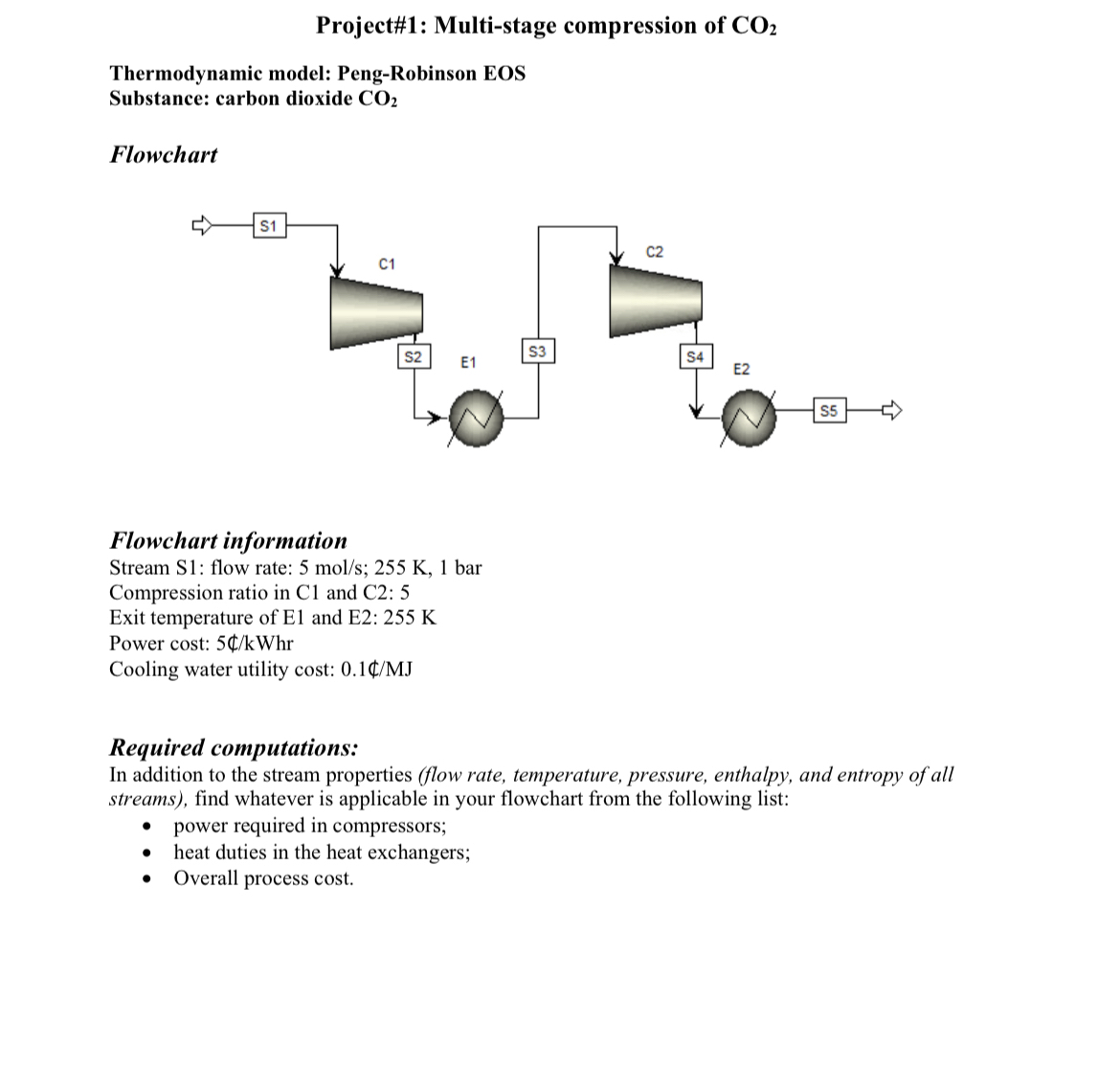 Solved Project#1: Multi-stage compression of | Chegg.com