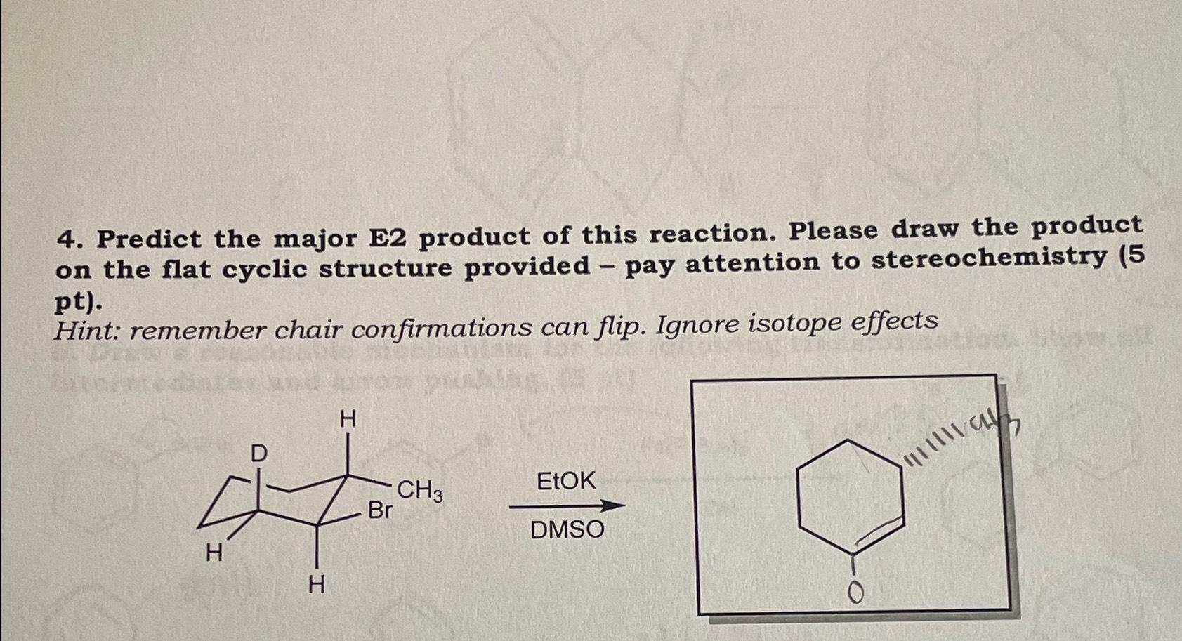 Solved Predict the major E2 ﻿product of this reaction. | Chegg.com