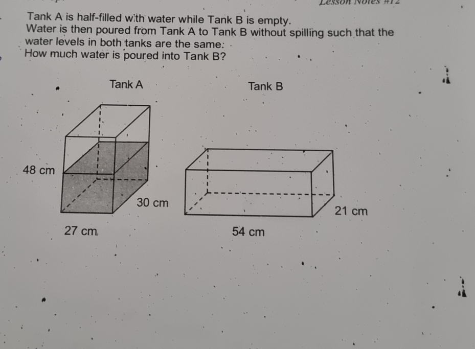 Solved Tank A is half-filled with water while Tank B is | Chegg.com