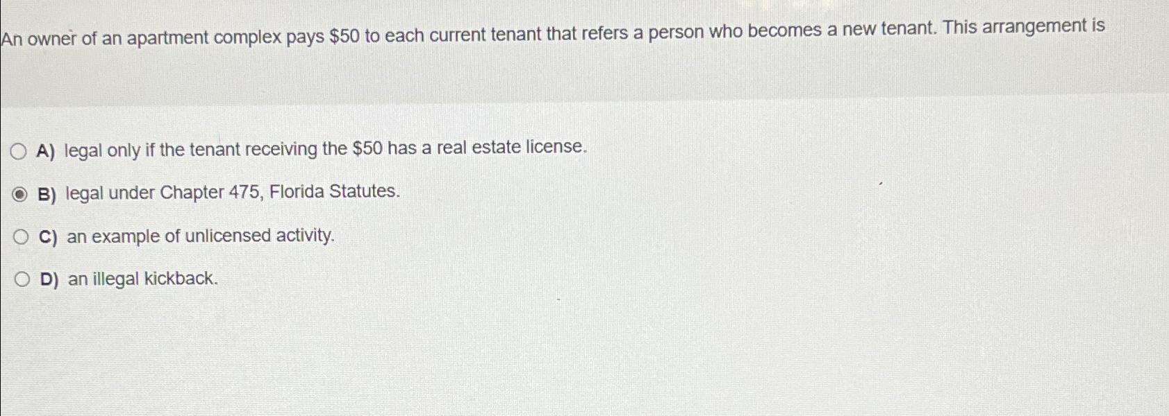 Solved An owner of an apartment complex pays $50 ﻿to each | Chegg.com