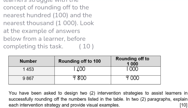 Solved concept of rounding off to thenearest hundred (100) | Chegg.com
