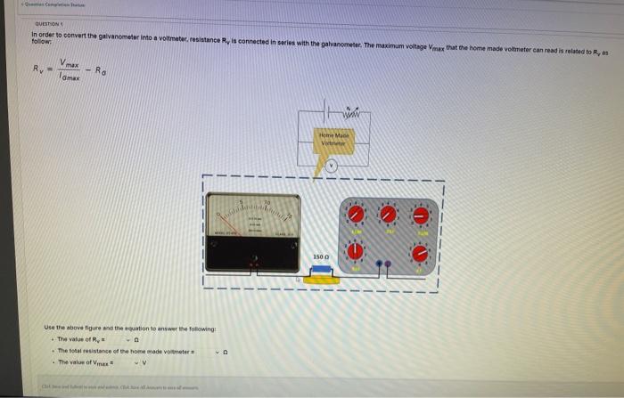 Solved In order to convert the galvanometer into a | Chegg.com