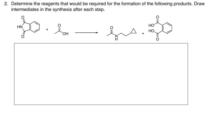 Solved Determine the reagents that would be required for the | Chegg.com