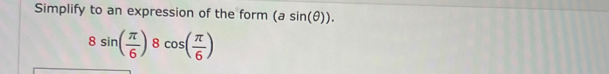 Solved Simplify to an expression of the form | Chegg.com