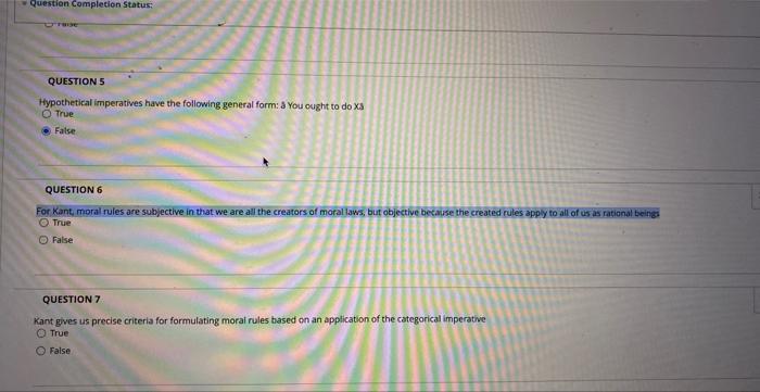 Question Completion Status: QUESTION 5 Hypothetical | Chegg.com