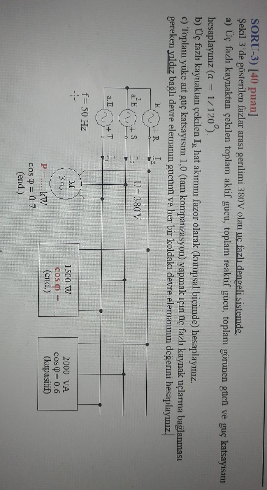Solved In Figure-3, the phase-to-phase voltage is 380 | Chegg.com