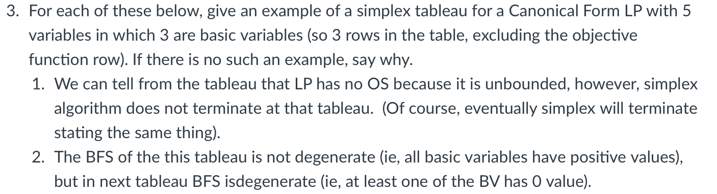 Solved For each of these below, give an example of a simplex | Chegg.com