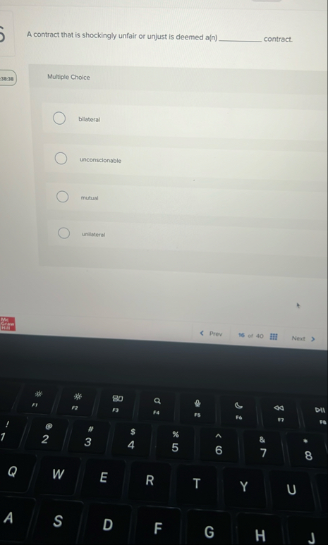 Solved A contract that is shockingly unfair or unjust is | Chegg.com
